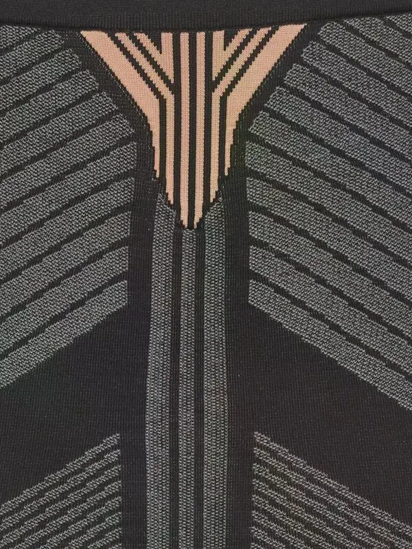 Prada Geometric Intarsia-knit Midi Skirt