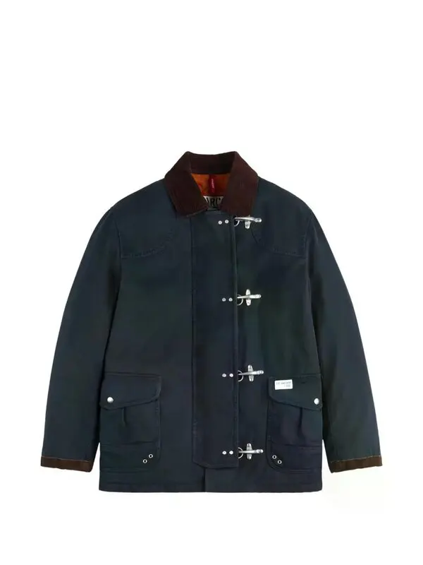 FAY 4 Ganci Coat With Corduroy Collar
