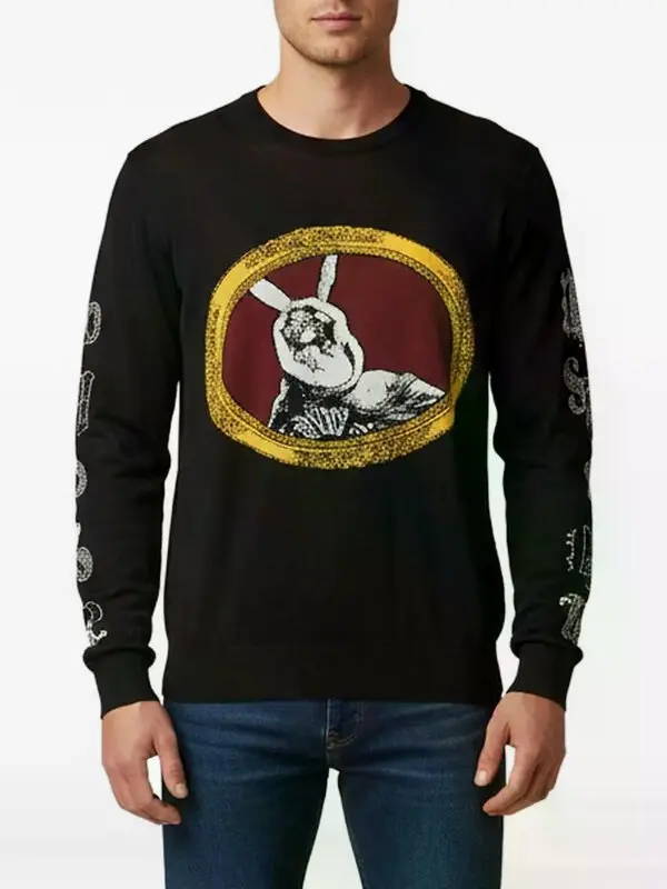 Versace Printed Knit Sweater