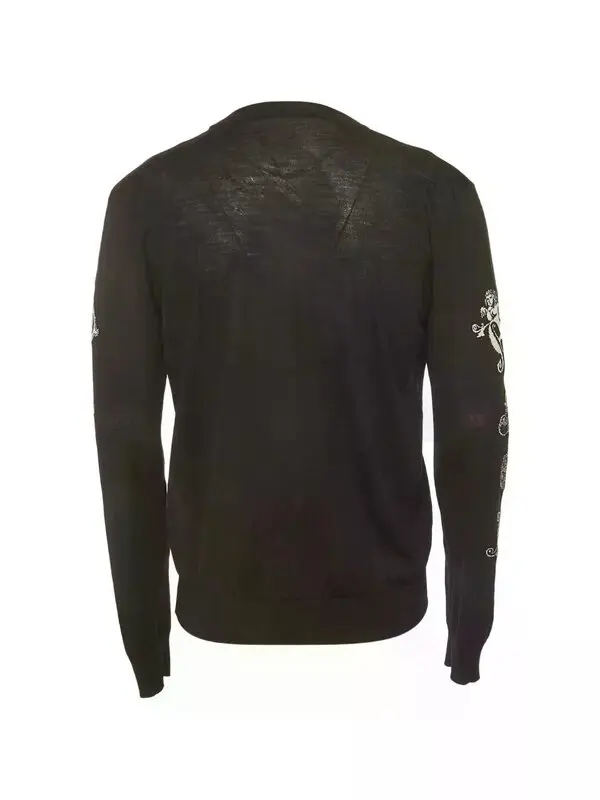 Versace Printed Knit Sweater