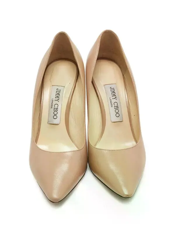 JIMMY CHOO Leather Pointed Toe Stiletto Pumps