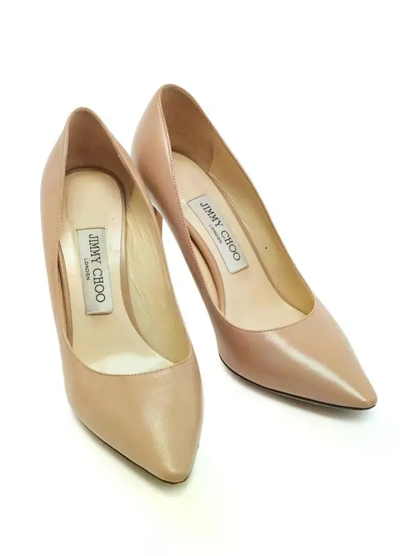 JIMMY CHOO Leather Pointed Toe Stiletto Pumps