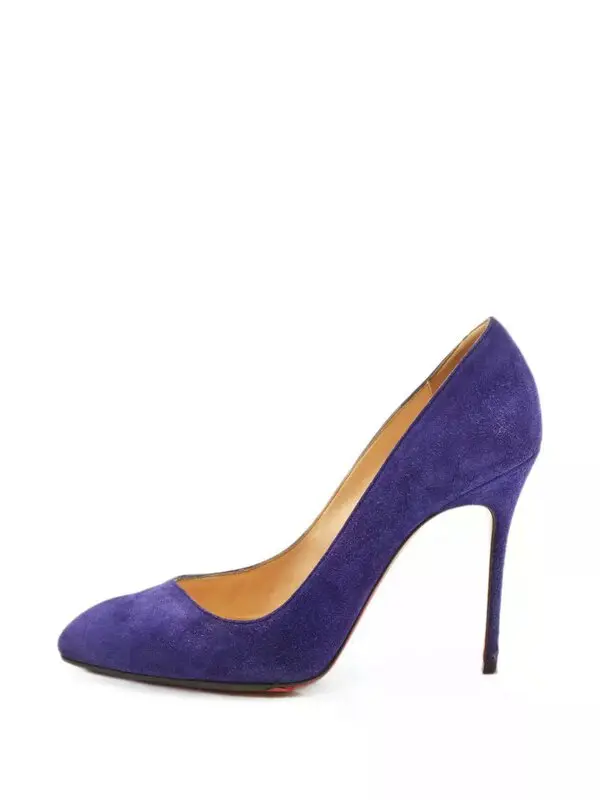 CHRISTIAN LOUBOUTIN Pigalle Follies Suede Pumps - Blue