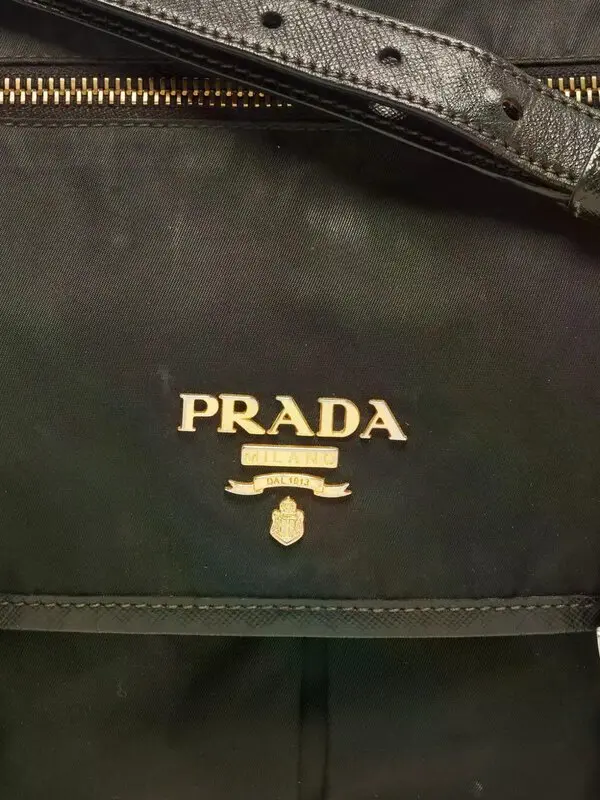 Prada Tessuto Double-buckle Messenger Bag