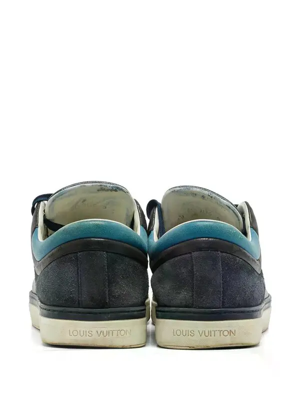 LOUIS VUITTON Twister Damier Canvas Low-top Sneakers - Blue