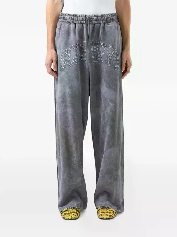 Gcds Studded Logo-patch Track Pants