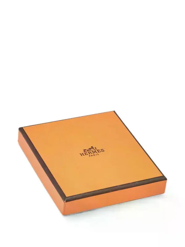 Hermès Olympe Leather Hoop Earrings
