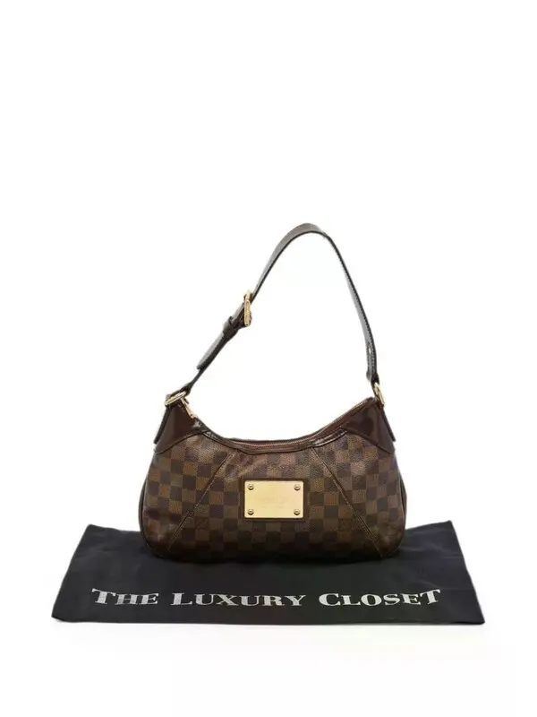 LOUIS VUITTON 2009 Pm Thames Damier Ebene Shoulder Bag