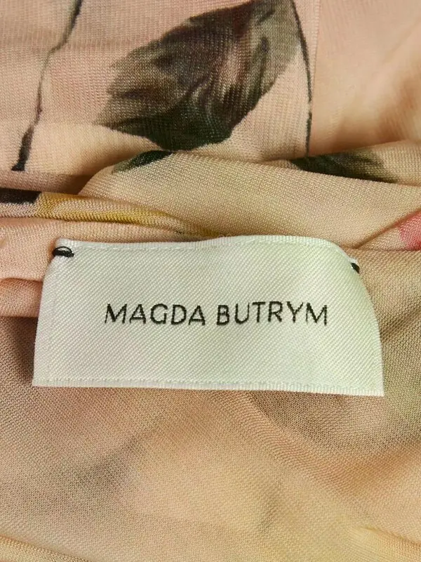 Magda Butrym Floral Print Bodysuit And Scarf Set