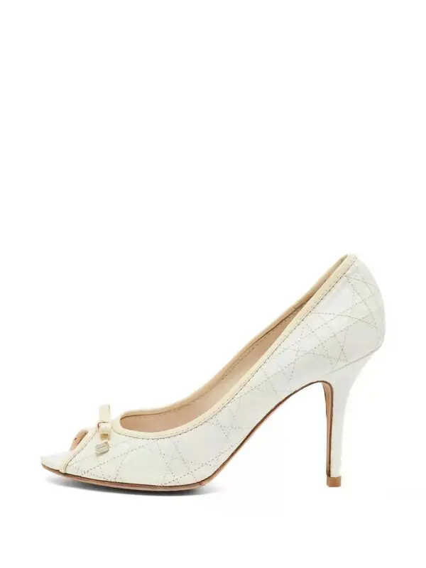Dior Cannage Quilted Bow-embellished Pumps