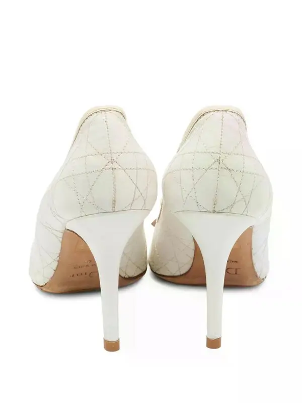 Dior Cannage Quilted Bow-embellished Pumps