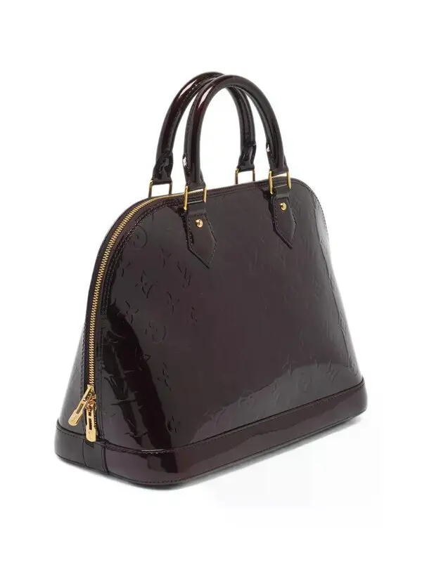 LOUIS VUITTON 2012 Pm Alma Monogram Vernis Tote Bag