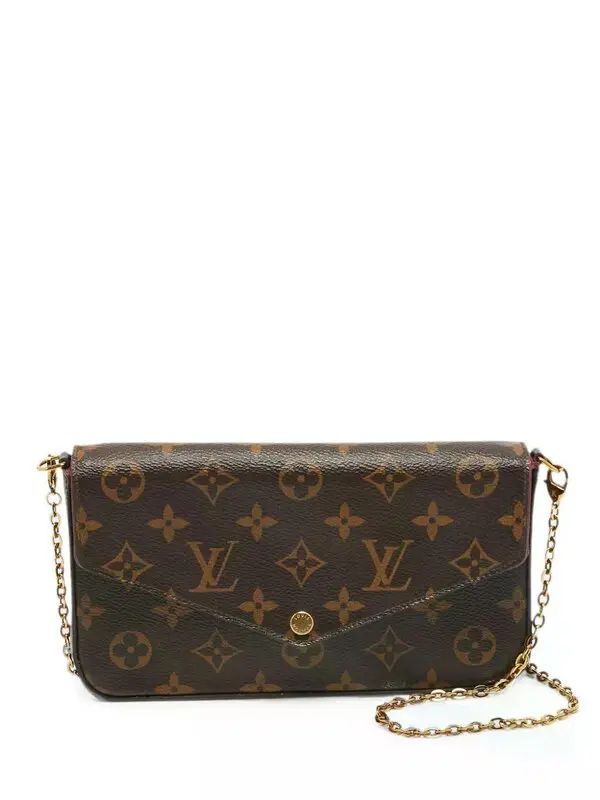 LOUIS VUITTON 2018 Félicie Monogram Shoulder Bag - Brown