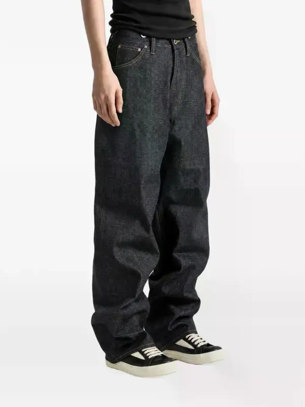 TAIGA TAKAHASHI Cinch-strap Straight-leg Jeans