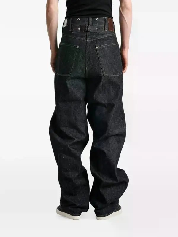 TAIGA TAKAHASHI Cinch-strap Straight-leg Jeans