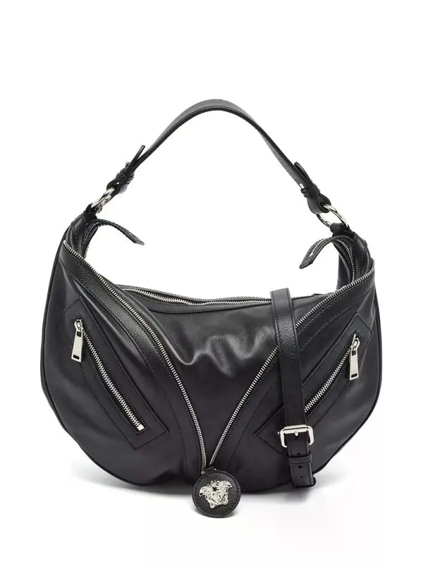 Versace Repeat Leather Tote Bag With Medusa Head Motif