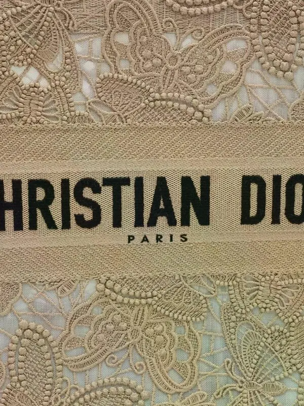 Dior 2023 Book Tote Butterfly-embroidered Tote Bag