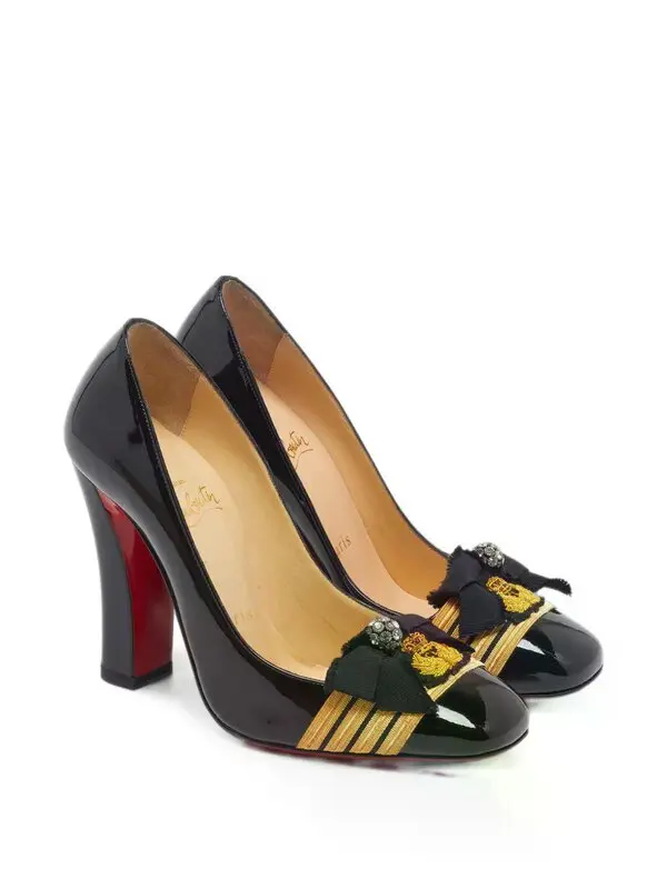 CHRISTIAN LOUBOUTIN Militar Bow Pumps