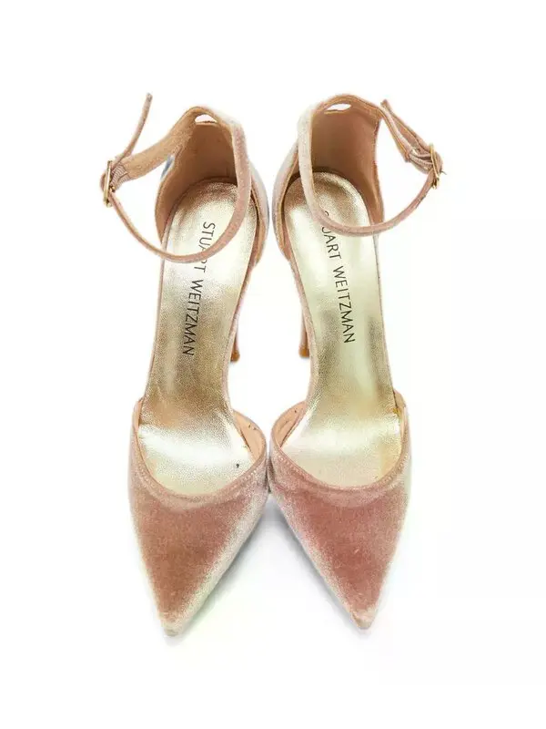 STUART WEITZMAN Ankle-strap Velvel Pumps
