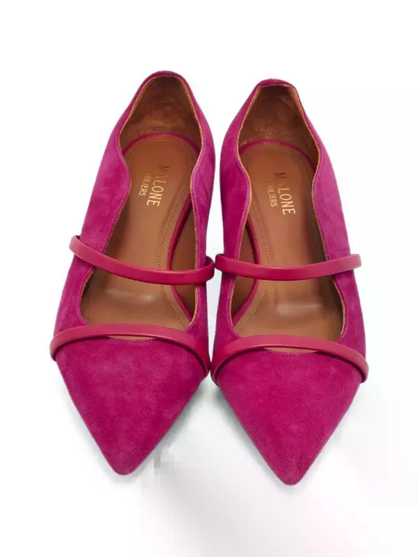 MALONE SOULIERS Maureen Pointed-toe Ballet Flats - Pink