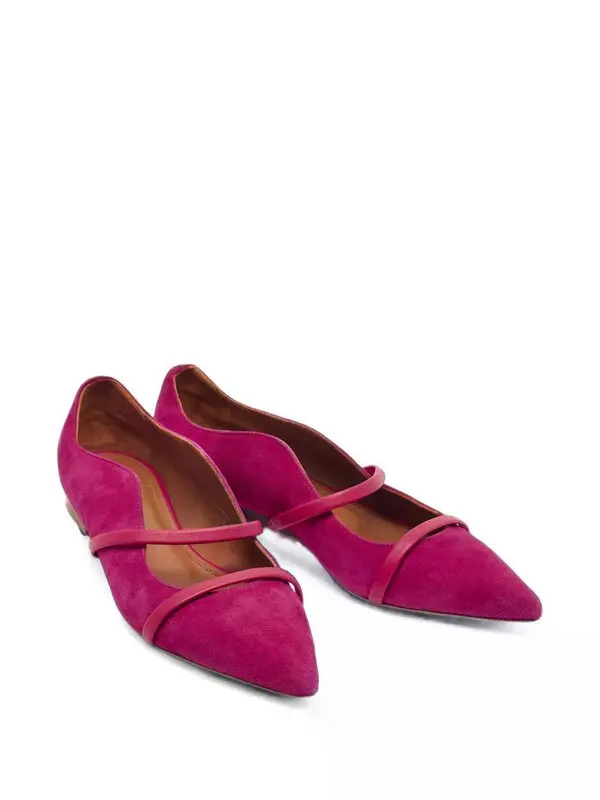 MALONE SOULIERS Maureen Pointed-toe Ballet Flats - Pink
