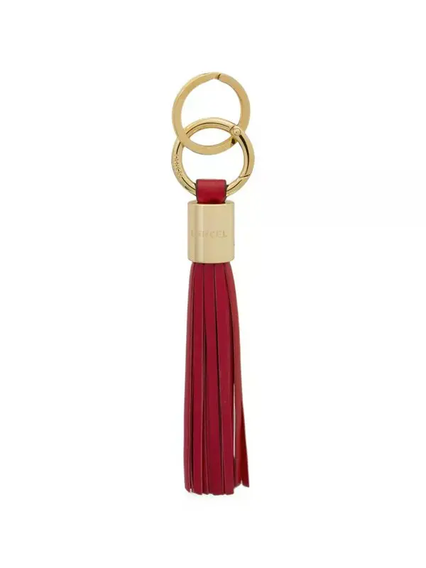 LANCEL Premier Flirt Tassel-detail Keyring - Red