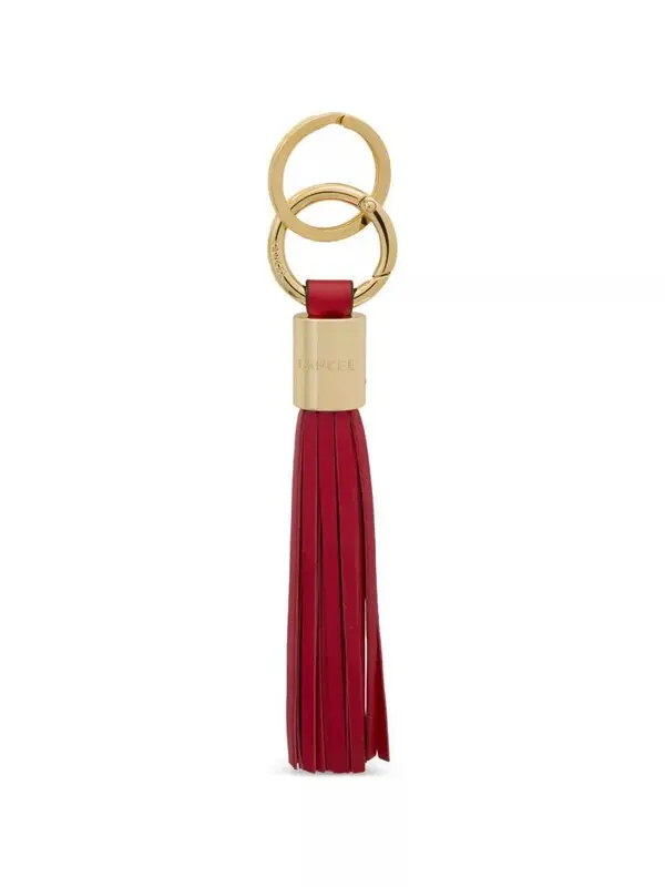 LANCEL Premier Flirt Tassel Detail Keyring - Red