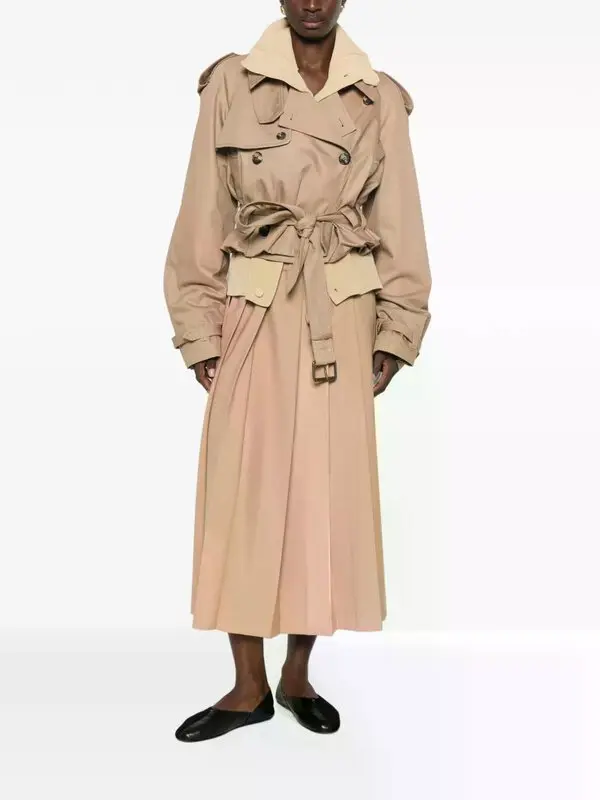 Fabiana Filippi Pleated Drawstring Midi Skirt