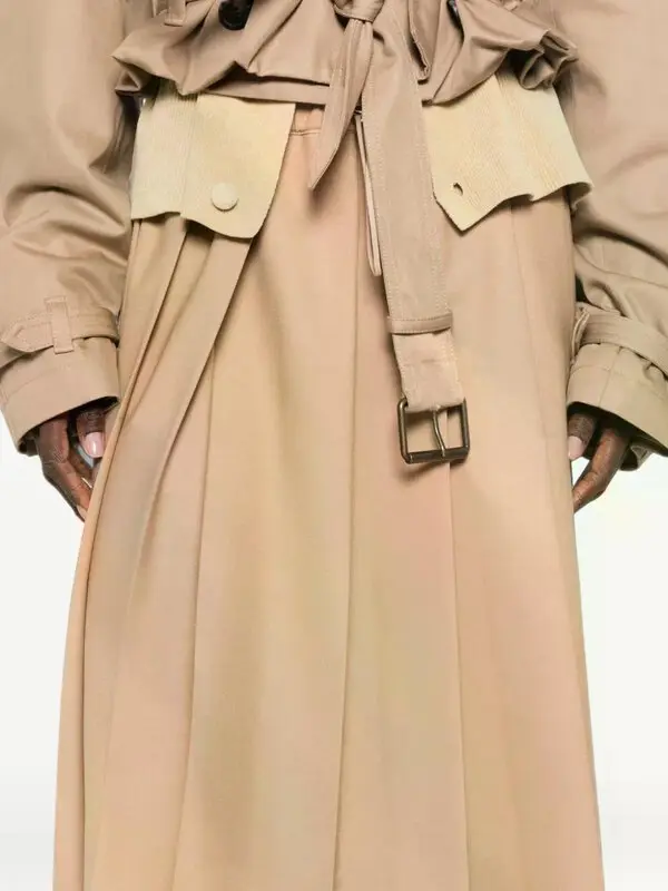 Fabiana Filippi Pleated Drawstring Midi Skirt
