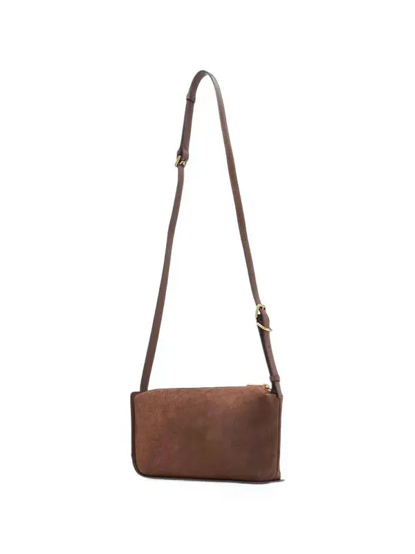 JOY GRYSON Crescent Suede Shoulder Bag