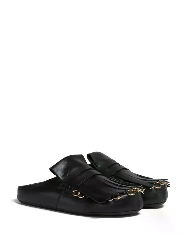 Marni Fringed Leather Sandals