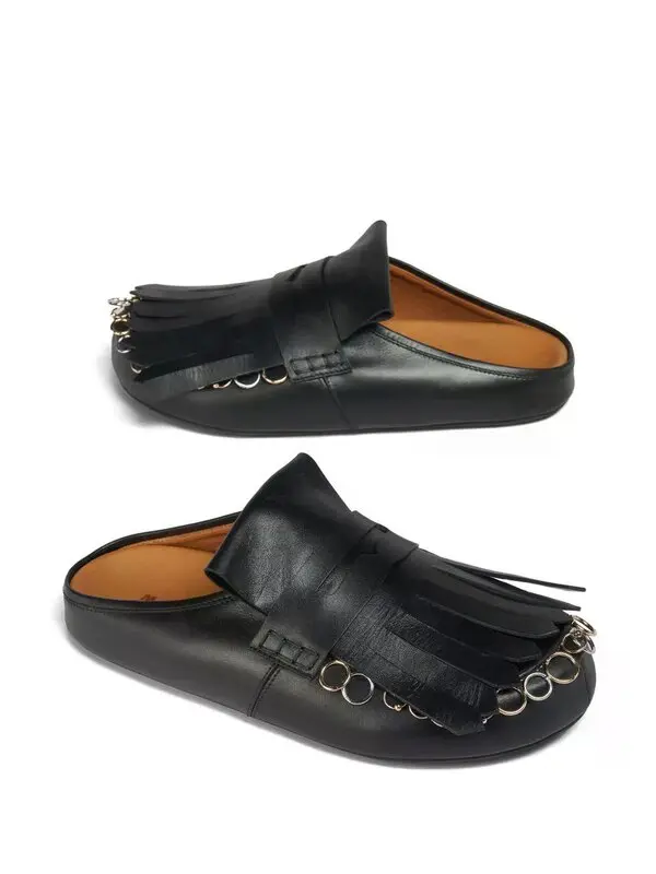 Marni Fringed Leather Sandals