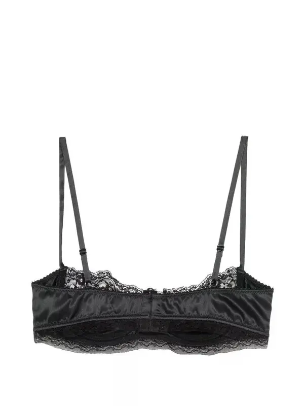 Dolce & Gabbana Lace-trim Satin Bra