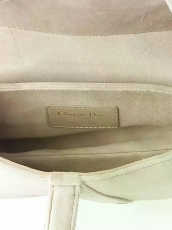 Dior Mini Saddle Bag Satchel - Grey