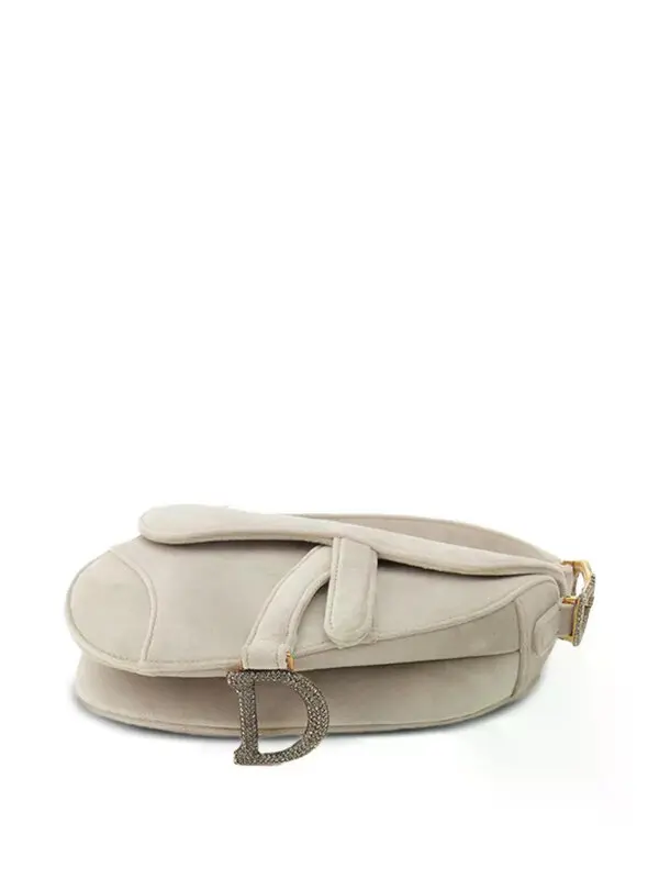 Dior Mini Saddle Bag Satchel - Grey