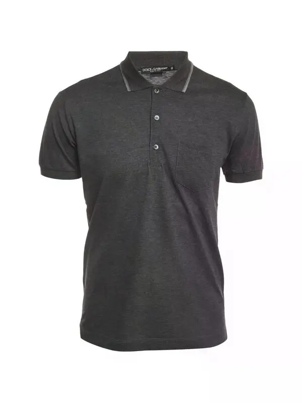 Dolce & Gabbana Pique-knit Polo Shirt