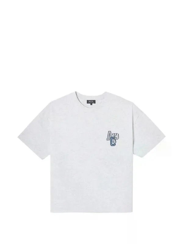 A.p.c. Logo-embroidered Short-sleeve T-shirt