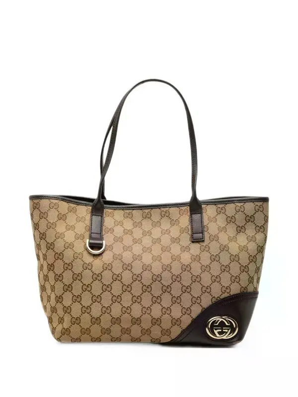 Gucci 2000-2015 Gg Canvas New Britt Tote Bag