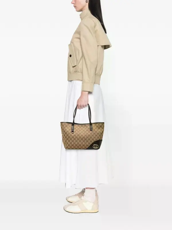 Gucci 2000-2015 Gg Canvas New Britt Tote Bag