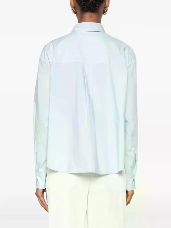 FORTE_FORTE Floral-embroidered Long-sleeve Shirt