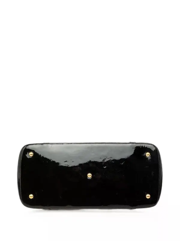 Gucci 2000-2015 Large Microguccissima Patent Nice Dome Satchel