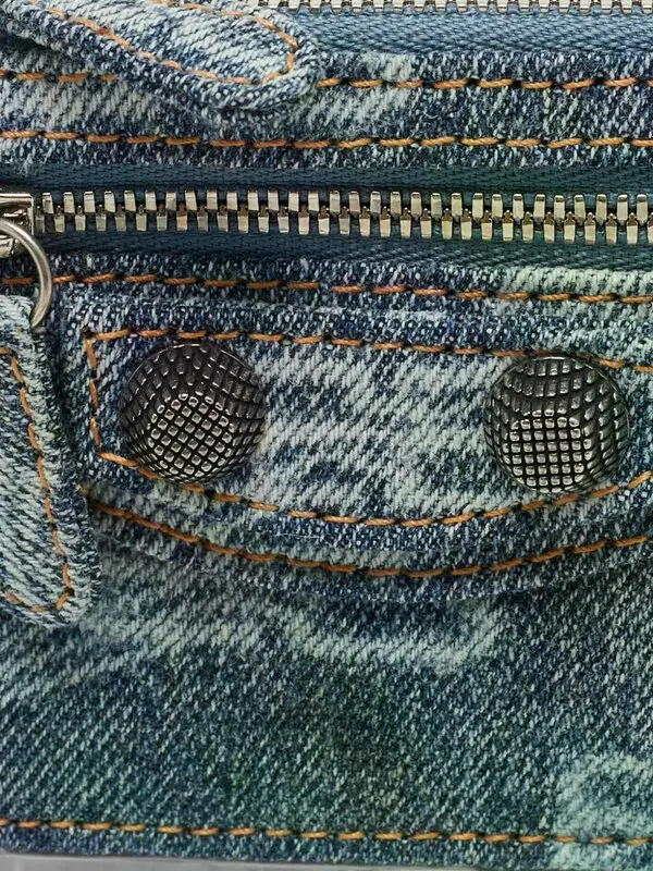 Balenciaga Le Cagole Denim Coin Purse