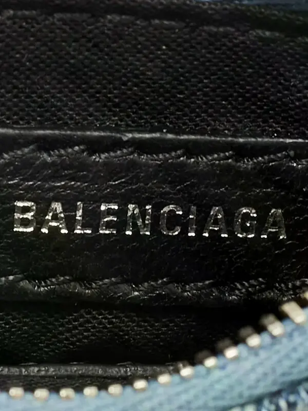 Balenciaga Le Cagole Denim Coin Purse