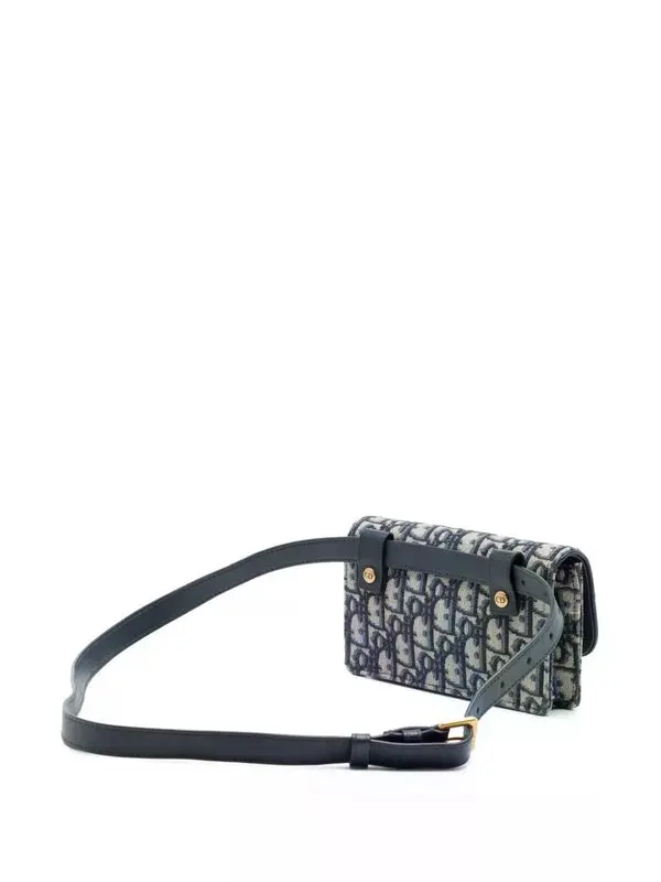 Dior 2020 Oblique Canvas Saddle Belt Bag