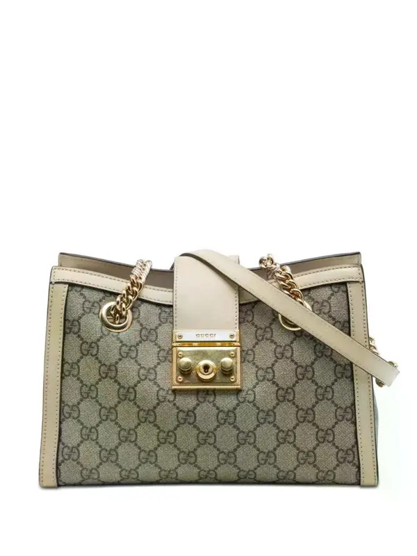 Gucci 2016-2026 Small Gg Supreme Padlock Tote Bag