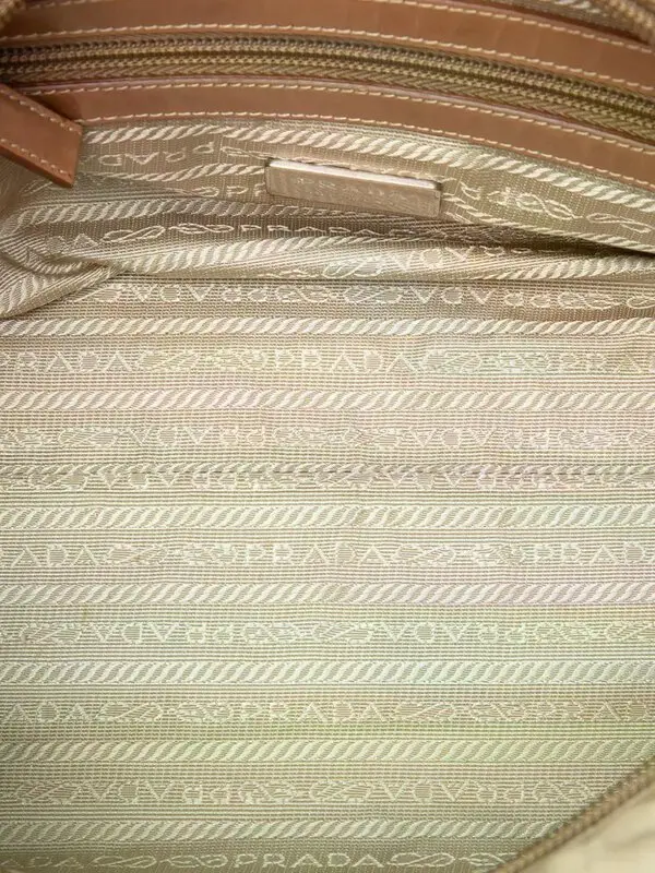 Prada 2000-2013 Tessuto Canapa Logo Shoulder Bag