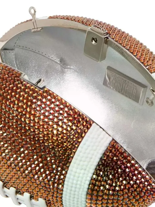 Judith Leiber Crystal-embellished Football Clutch Bag