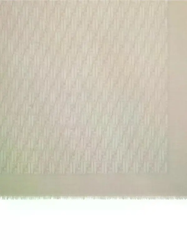 Fendi Ff Motif Jacquard Scarf - Neutrals