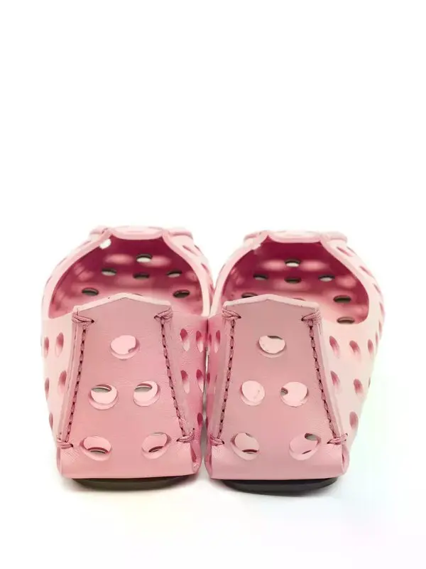 Alaïa Cut-out Ballet Flats - Pink