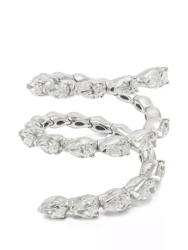ZYDO Diamond Spiral Ring - Silver
